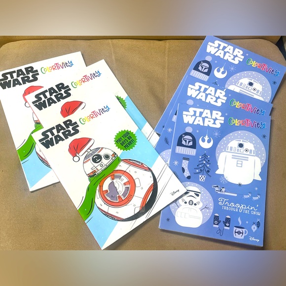 Toys | 6 Piece Lot Of Star Wars Christmas Colortivity Coloring And ...